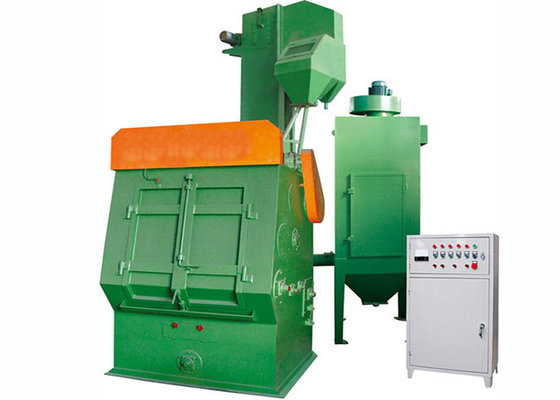 Green Crawler Industrial Shot Blasting Equipment For Non - Ferrous Metal Castings