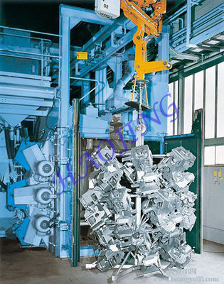 Lifting Automatic Shot Blasting Machine For Deburring , Shot Peening Equipment Cleaning