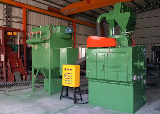 Shot Blasting Equipment , Spinner Hanger Shot Blasting Machines For Gears Surface Descaling