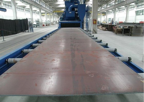 Auto Steel Plate Shot Blasting Machine For Surface Particle Refining