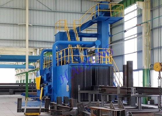TG1520 H Beam Shot Blasting Machine For Steel Structural Surface Cleaning
