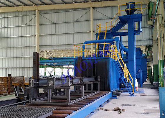 Continuous Tunnel Portable Shot Blasting Equipment , Industrial Shot Peening Machine