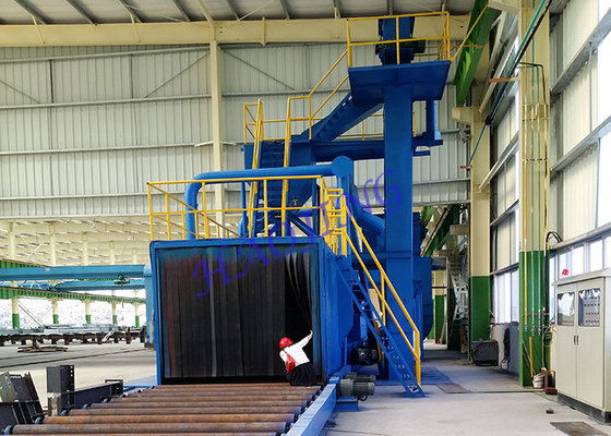 Customized Alloy Wheel Blasting Machine , Blast Cleaning Machine For Steel Construction Material