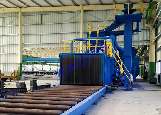 H - Beam Blast Cleaning Machine , Bead Blasting Equipment For Surface Improving Treatment