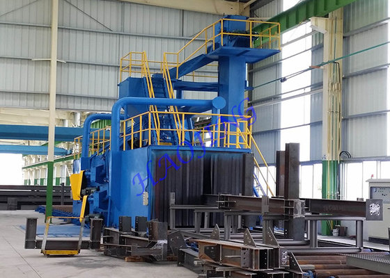 Industrial Electricity H Beam Shot Blasting Machine For Steel Structures
