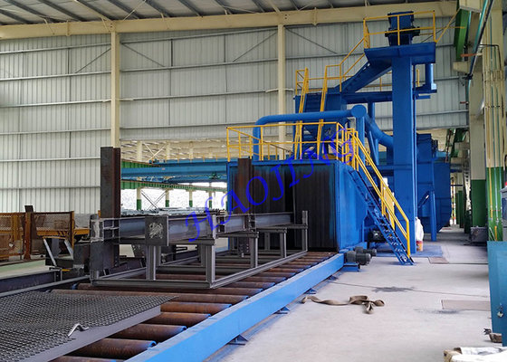 Conveyor Automatic Shot Blasting Equipment For Steel Beam Materials