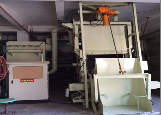 Tumblast Shot Blast Cleaning Machine For Small Metal Parts Rust Removing