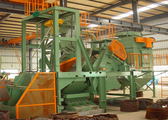 Rubber Apron Tumblast Shot Blasting Machine for Forge Pieces