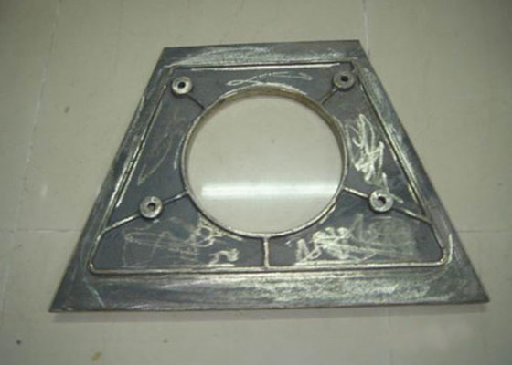 Durable Sliver Shot Blasting Machine Spare Parts Chamber Backplate