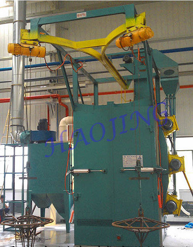 Hook Type Auto Shot Blaster Machine , Shot Blast Cleaning Machine For Surface Burnishing