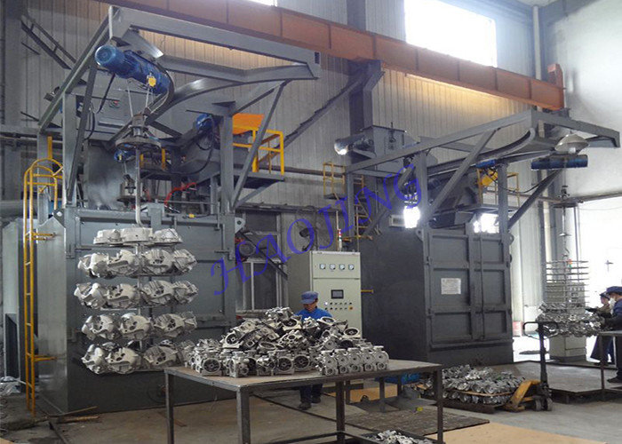 Double Hooks Hanger Type Shot Blasting Machine for Casting Coat Removal