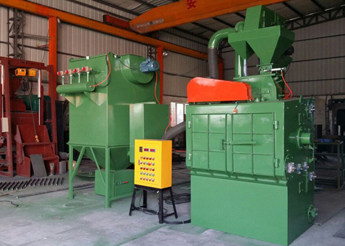Shot Blasting Equipment , Spinner Hanger Shot Blasting Machines For Gears Surface Descaling