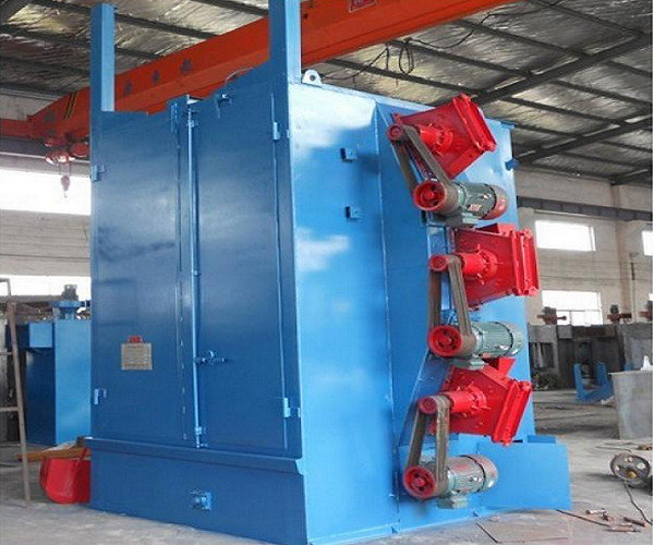 Hook Type Shot Blasting Equipment , Irregular Shapes Blast Cleaning Machine