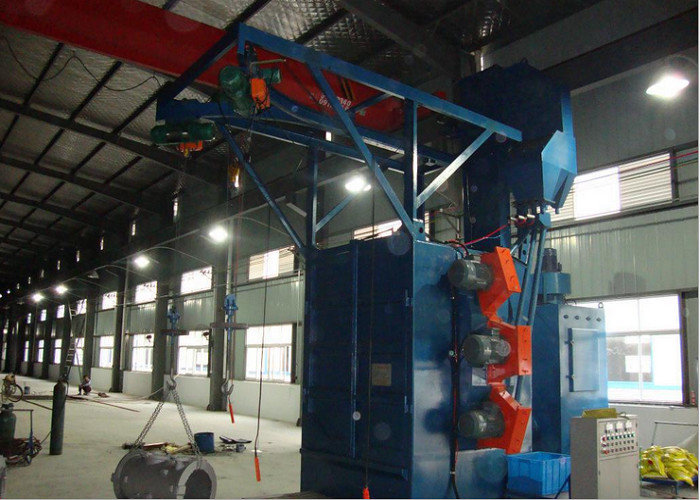 Single / Double Hook Type Shot Blasting Machine With PLC Electrical Control