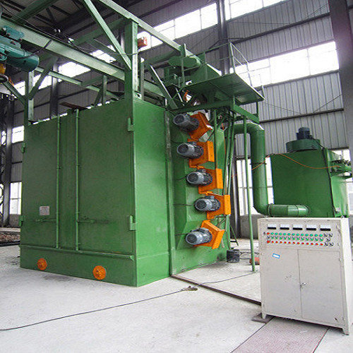 Eco - Friendly Hanger Type Shot Blasting Machine For Sand Rust Grinding