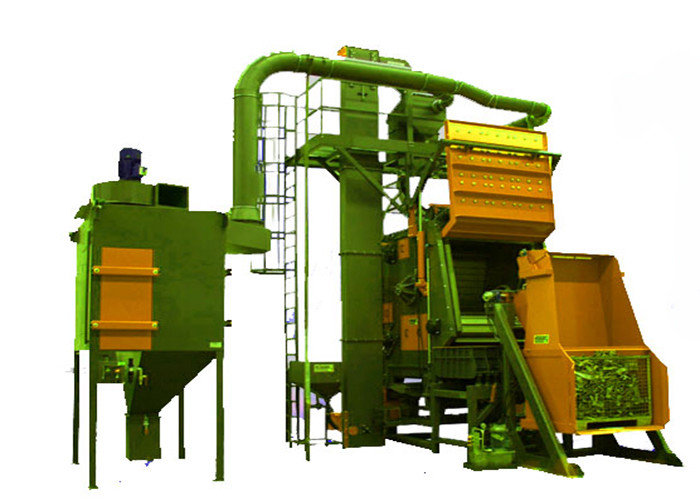 Automatic Tumblast Shot Blasting Machine For Small Cast Workpiece , Blast Track Shot Blaster