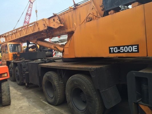 Year 1995 Used Tadano TG-500E 50 Ton Truck Crane 7992 Used Hours