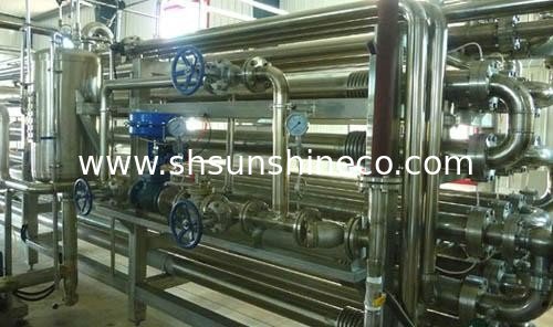 tube in tube sterilizer for mango puree sterilization in mango processing factory