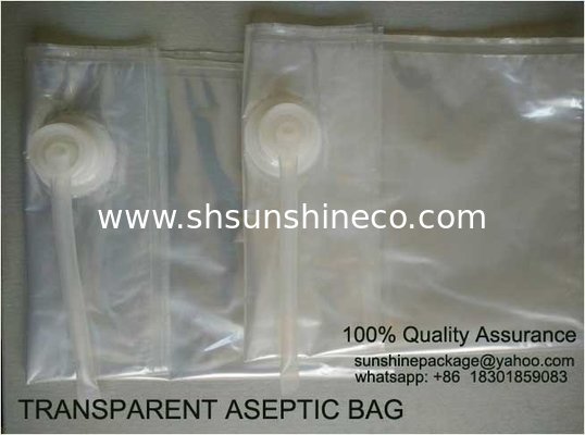 High Quality Transparent Bags for  liquid egg, juice, wine, milk etc
