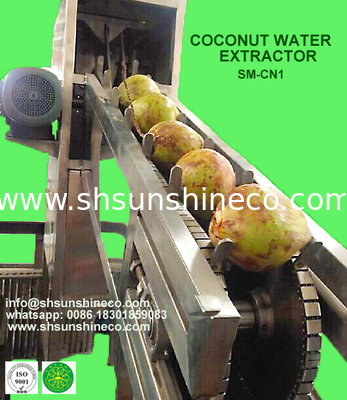 High Efficiency Coconut Water Extractor Coconut Processing Machine