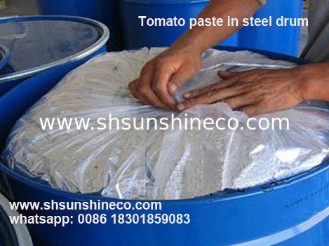 Crop 2016 100% fresh tomato paste brix28~30%, 30~32%, 36~38% tomato paste in drum