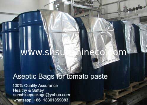 Aseptic Bags for tomato paste, juice, milk, liquid egg etc