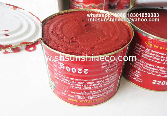 Good quality 2200g canned TOMATO PASTE from Xinjiang China