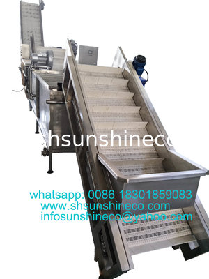 Bucket type fruit and vegetable lifter wtih receiving hopper high quality 304 stainless steel material lifting machine