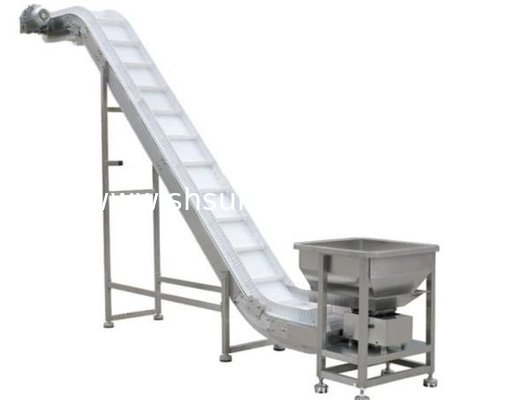 Bucket type fruit and vegetable lifting machine wtih receiving hopper high quality 304 stainless steel material