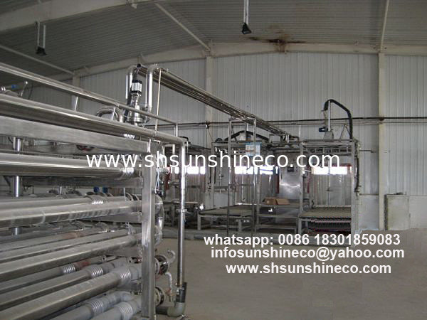 tube in tube sterilizer for mango puree sterilization in mango processing factory