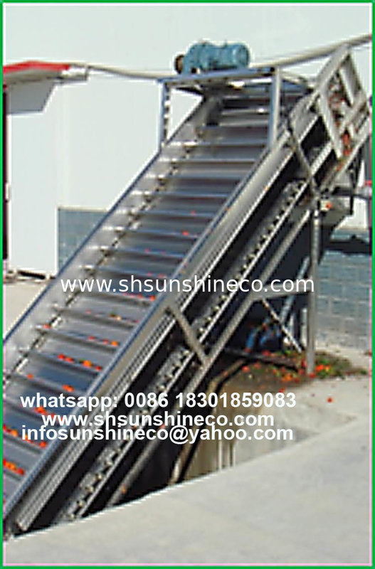 Bucket type fruit and vegetable lifter wtih receiving hopper high quality 304 stainless steel material lifting machine