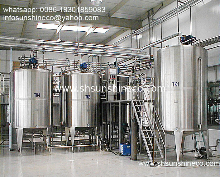 mixing and blending system for tomato paste reconstitution tomato paste processing factory