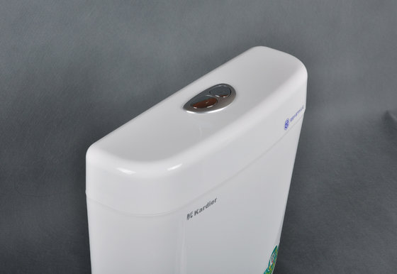 3L 6L 8L Dual Flush Plastic Toilet Cistern , Toilet Water Tank Bottom input
