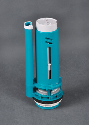 Plastic 6L WC Flush Valve for One piece toilet , Flush Mount Valve Stem