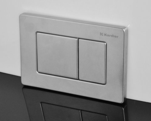 Concealed Cistern Stainless Steel Flush Plate , Durable Toilet Flush Button KDR-097B