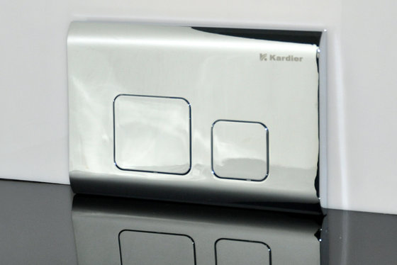 Square Button Plastic Flush Plate , Domestic Wall Hung Toilet Flush Panel