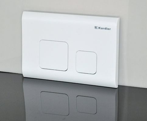 Square Button Plastic Flush Plate , Domestic Wall Hung Toilet Flush Panel