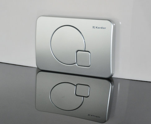 White ABS Standing Floor Toilet Push Panel / Plate Bathroom Toilet Products