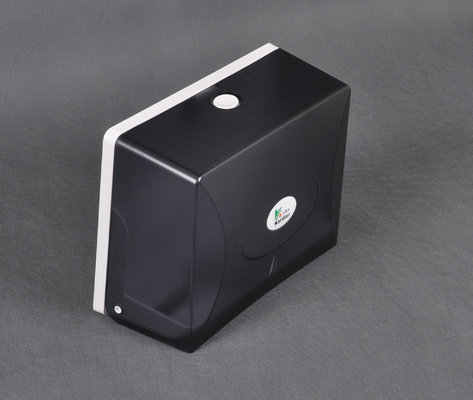 Roll Style Cuboid Shape Toilet Tissue Box of Transparent Gray ABS