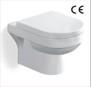 P Trap washdown Water flushing Ceramic Wall Hung Toilet Wall Mounted  KDR-8203