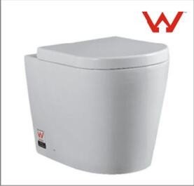 One Piece P-Trap Ceramic Indian Wall Hung Toilet Siphon Flushing Wall Mounted Toilet