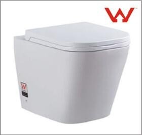 White Inexpensive Ceramic Wall Hung Toilet 500 X 360 X 370mm Low Working Noise
