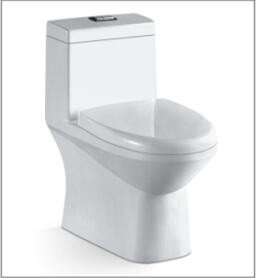 One piece Hotel Bathroom Ceramic Floor Standing Toilet European Type