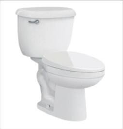 Bathroom Two Piece Ceramic Floor Standing Toilet Hotel WC Toilet 680 X 490 X 740mm