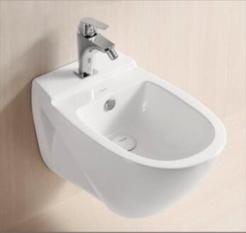 Modern Bathroom Sanitary Ware Wall Mounted Bidet of Ceramic Material