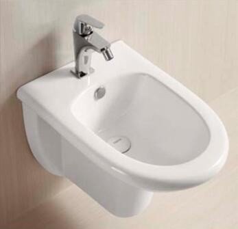 Ceramic Toilet Wall Hung Bidet Wall Mounted Sanitary Ware For Small Bathrooms KDR-8302