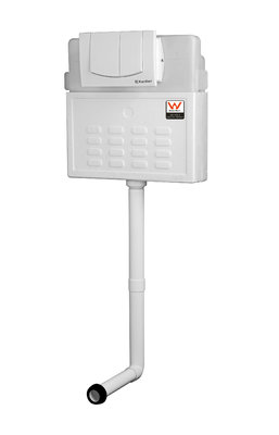 WC Dual Flush Cistern Concealed Toilet Tank Flush Valve For Squatting Pan KDR-009C