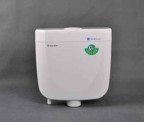 White Plastic Exposed Toilet Water Tank , Enclosed Toilet Cistern KDR-008B