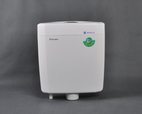 White Exposed Toilet Cistern , Water Conserving Toilets Dual Flush