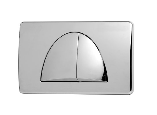 Chrome Color Concealed Cistern Flush Plate / Button Home Sanitary Products